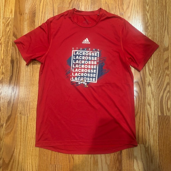 adidas | Shirts | Adidas Stevens Institute Of Technology Lacrosse Red ...